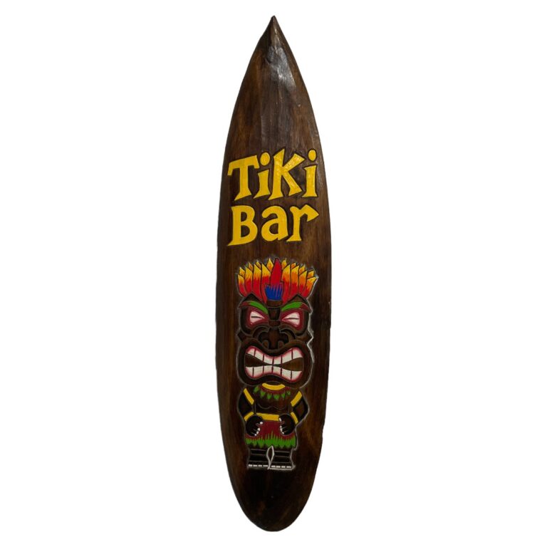 ‘Tiki bar’ surfboard sign - Java Art