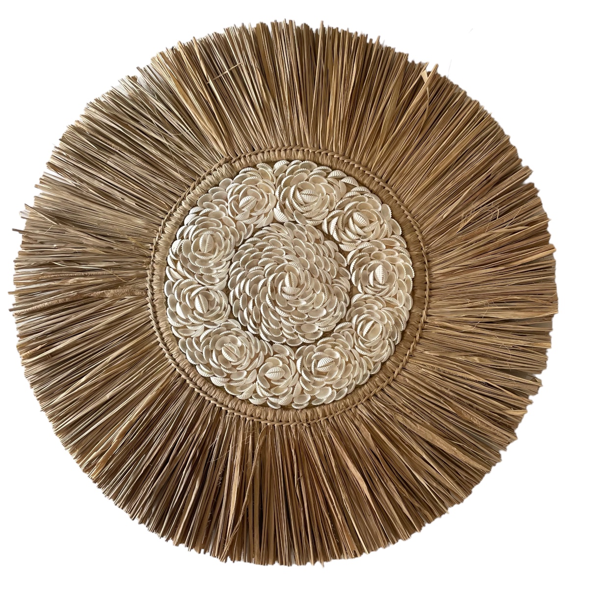 Raffia juju hat wall art - Java Art